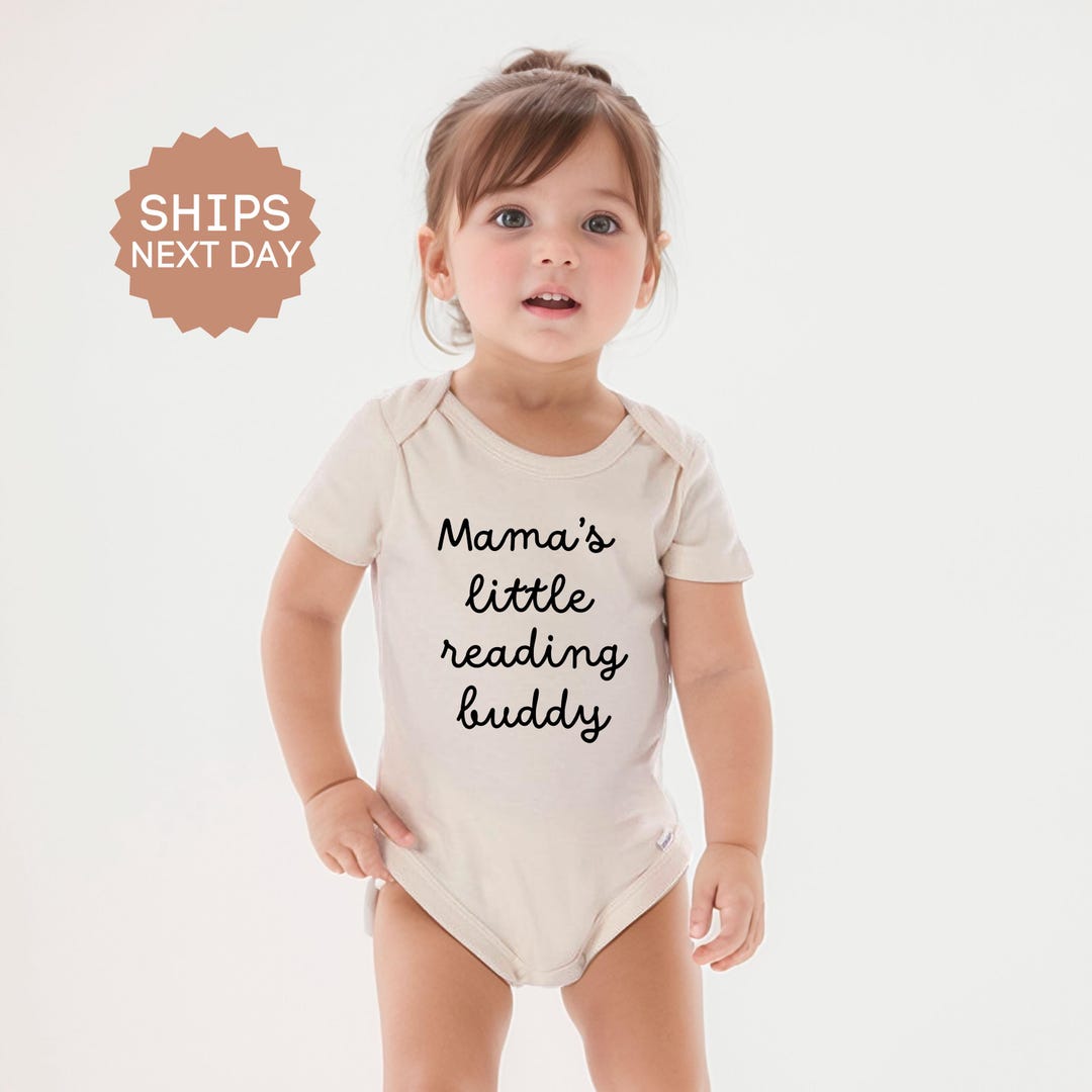 Mama’s Little Reading Buddy Onesie®, Book Lover Baby Gift, Baby Shower ...