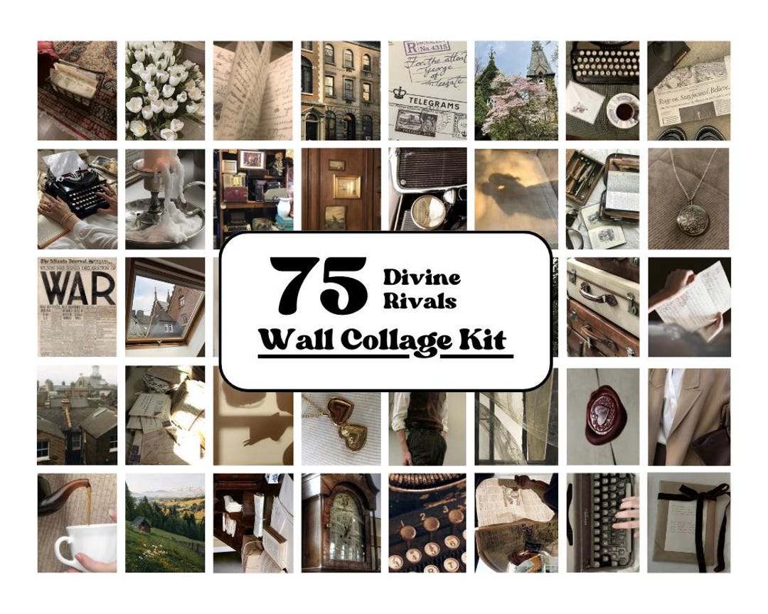 Divine Rivals Photo Collage Kit | Book Decor Aesthetic | Book Decor ...