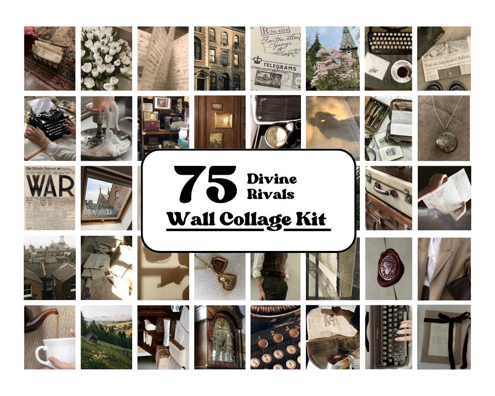 Divine Rivals Photo Collage Kit | Book Decor Aesthetic | Book Decor ...
