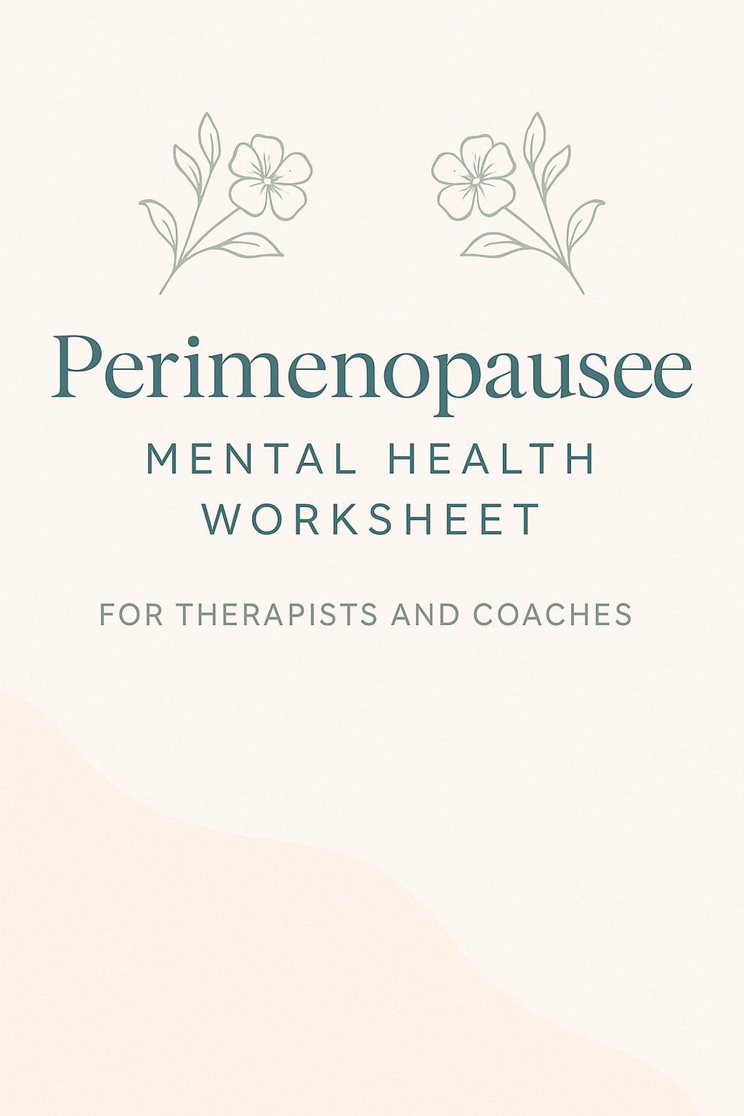 Perimenopause Symptom Worksheet + Mental Health Prescreener | Printable ...