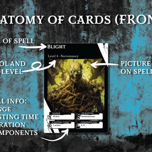 Dnd Spell Cards | Level 4 Illustrated | Dungeons and Dragons 5e | D&d ...