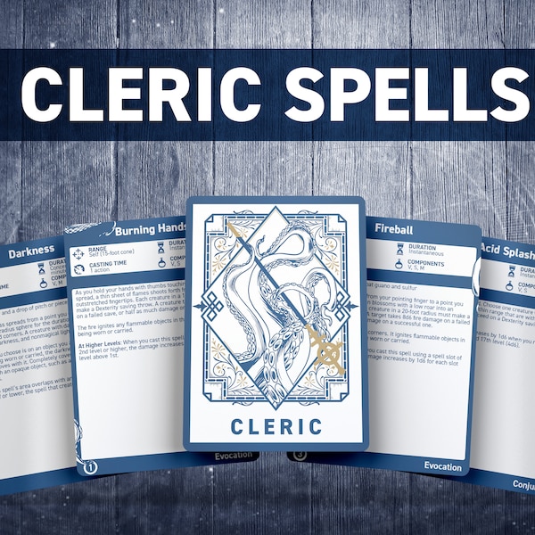 Dnd 5e Cleric Character Sheet - Etsy