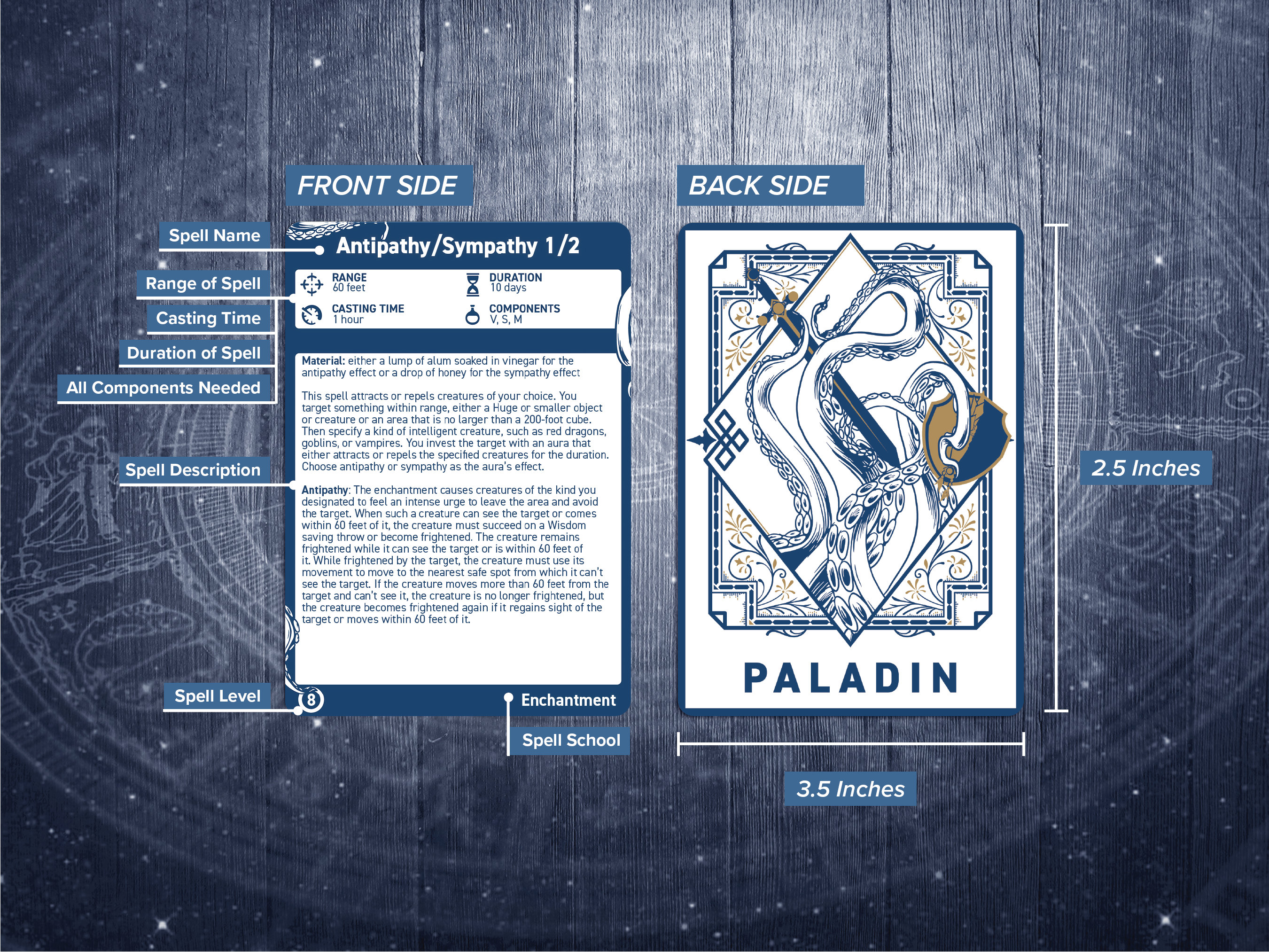 Dnd Paladin Spell Cards | Dnd Spellbook | D&D Printable | Dungeons and ...