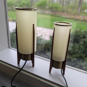 Mid Century Modern Rocket Lamp - Etsy