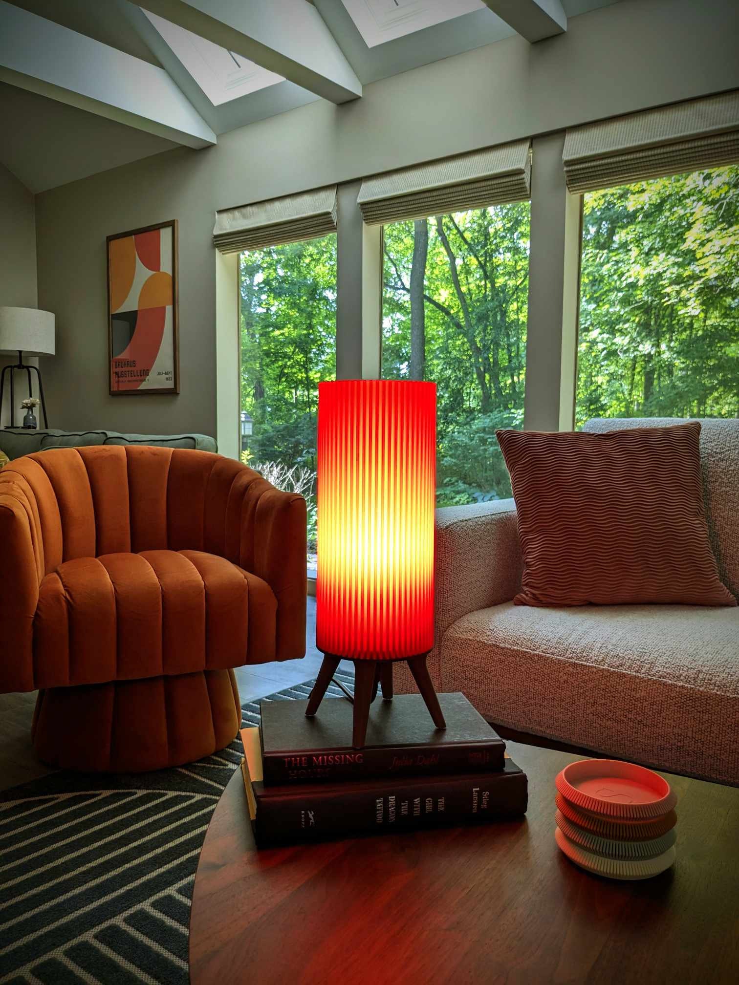 Mid Century Modern Atomic Style Lamp - Cozy Desk Lamp, Nightstand Lamp ...