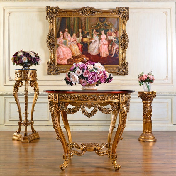 Round Rococo Table - Etsy