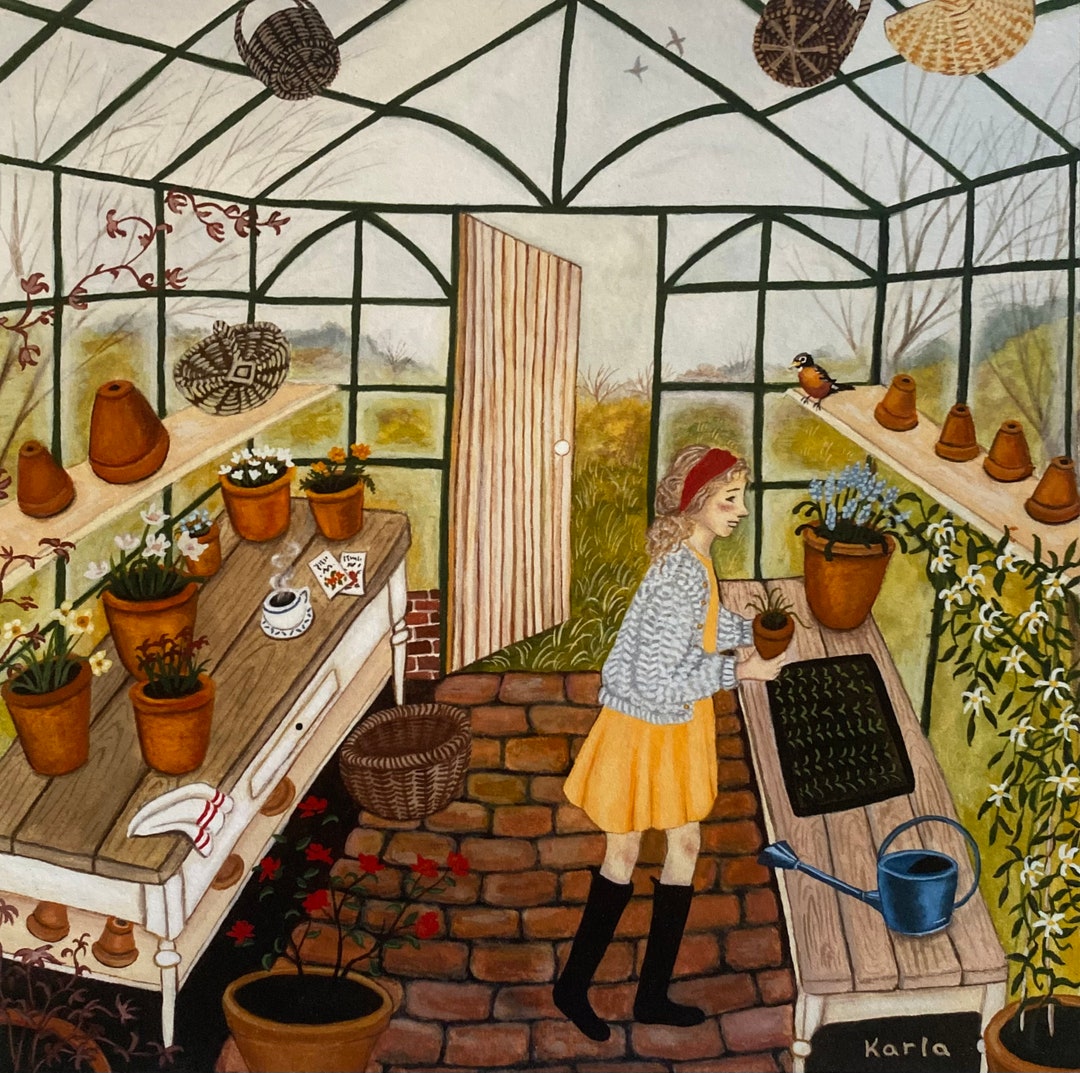 Soil and Seeds - 8x8 Fine Art Print of My Original Gouache Painting - Etsy