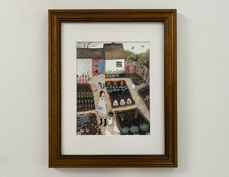 The Kitchen Garden - Reproduction of My Original Gouache Painting - Etsy