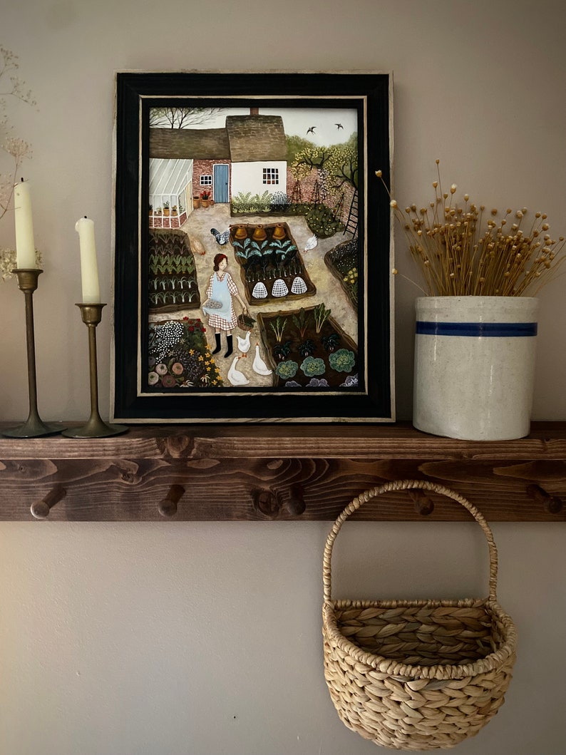The Kitchen Garden 7.5x10 Fine Art Print Gouache Painting Garden Art ...
