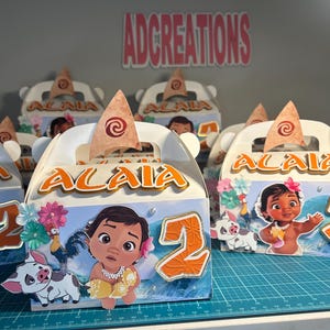 Moana Party Favor Boxes - Etsy