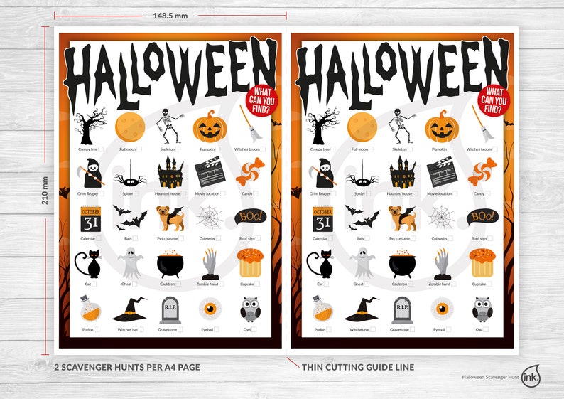 Halloween Scavenger Hunt - Etsy