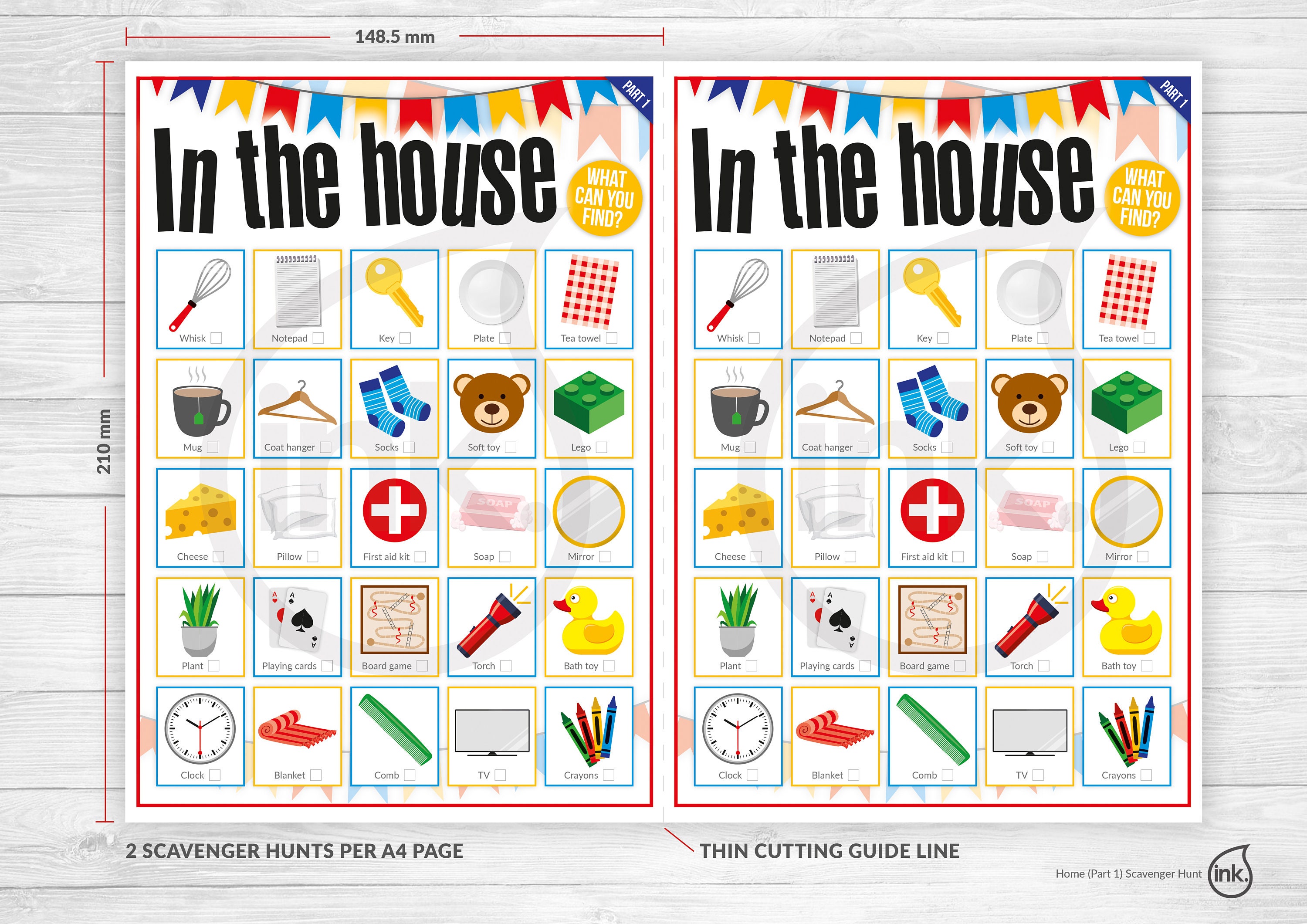 Home Scavenger Hunt or Bingo - Great for Some Indoor Fun Around the ...