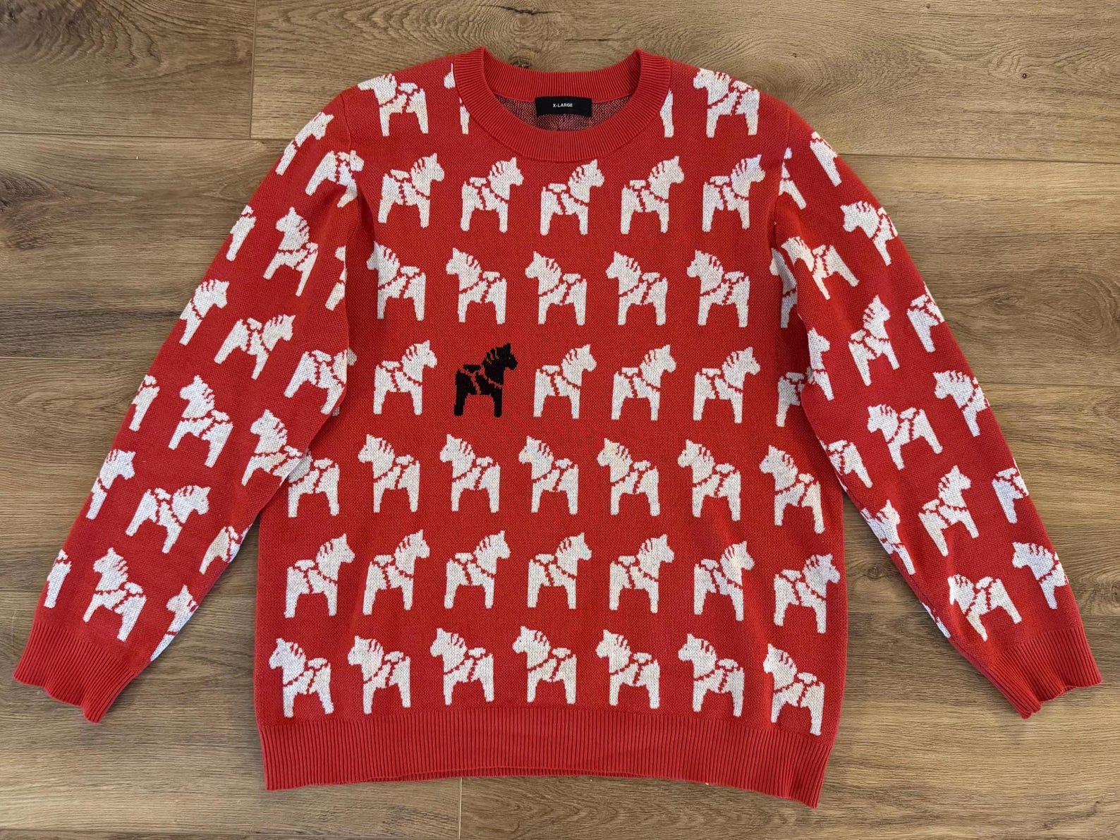 Dala Hest Scandinavian Horse Princess Diana Inspired Knit Sweater - Etsy