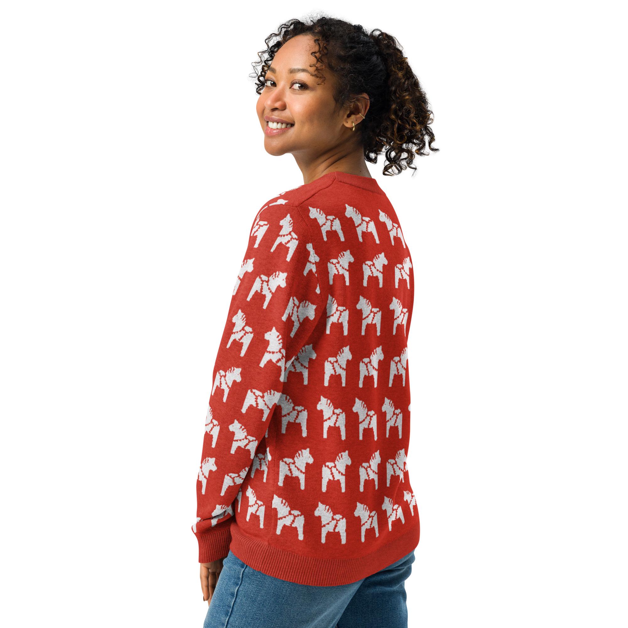 Dala Hest Scandinavian Horse Princess Diana Inspired Knit Sweater - Etsy