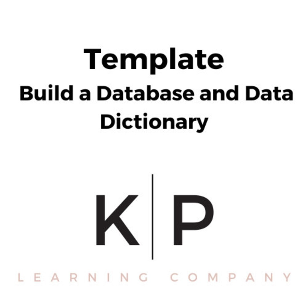 Template for Building a Dataset and Data Dictionary - Etsy