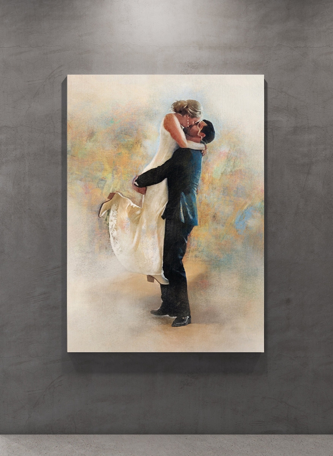 Custom Wedding First Dance Painting Portrait for Wedding Anniversary - Etsy