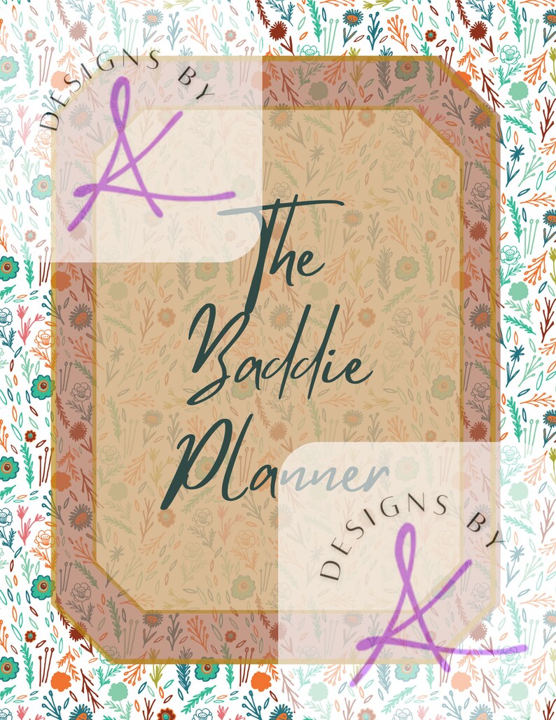 The Baddie Planner, Daily Weekly Monthly, Self-care Fitness Budgeting ...