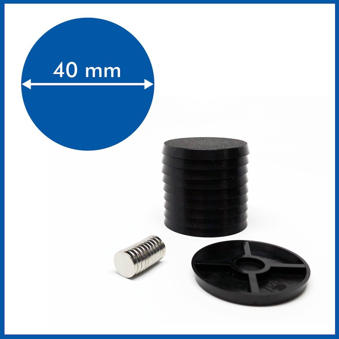 Round 40mm Base - ( Magnets Included ) - 10 Pack - Etsy