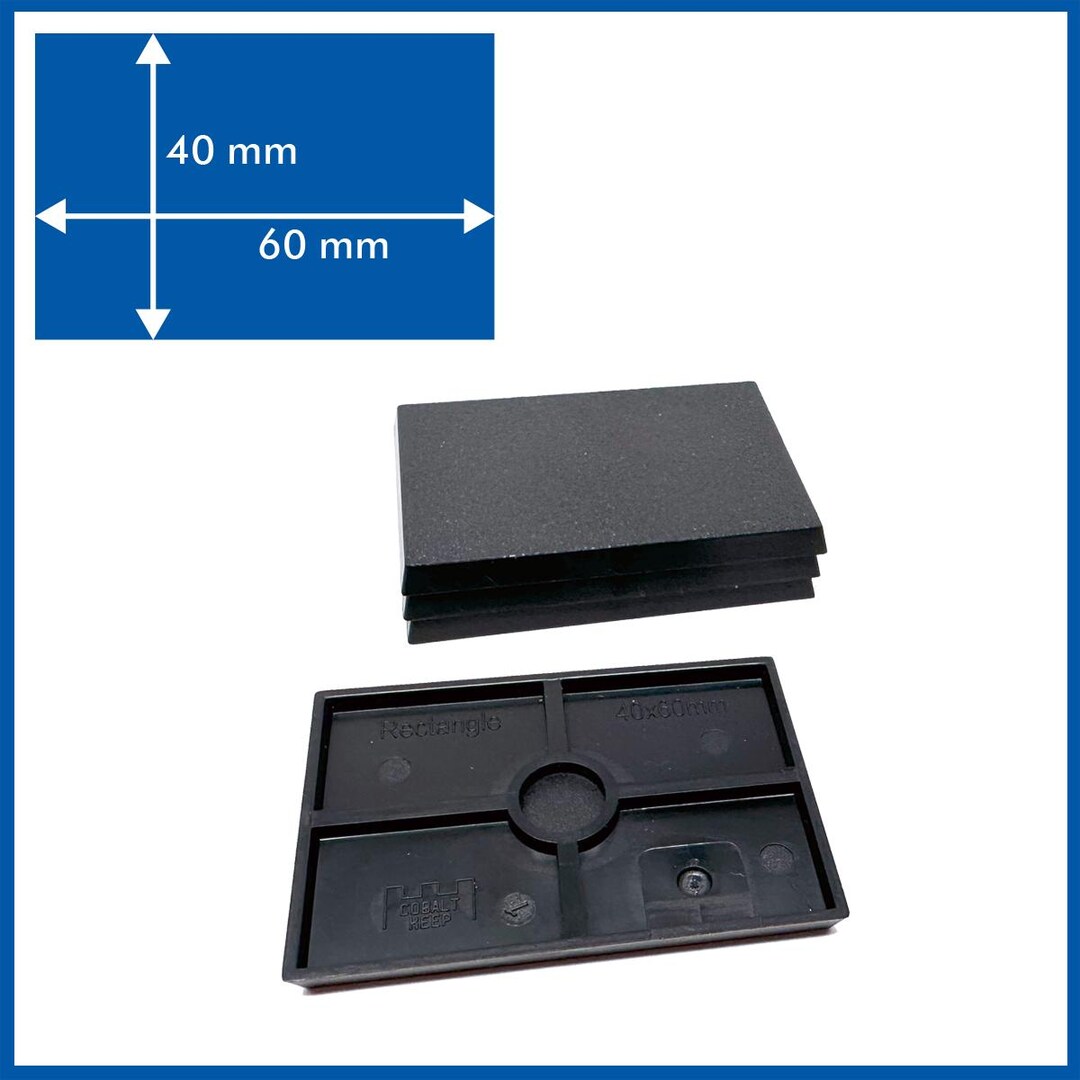 Rectangle 40mm X 60mm Base - ( Magnets Not Included ) - 4 Pack - Etsy