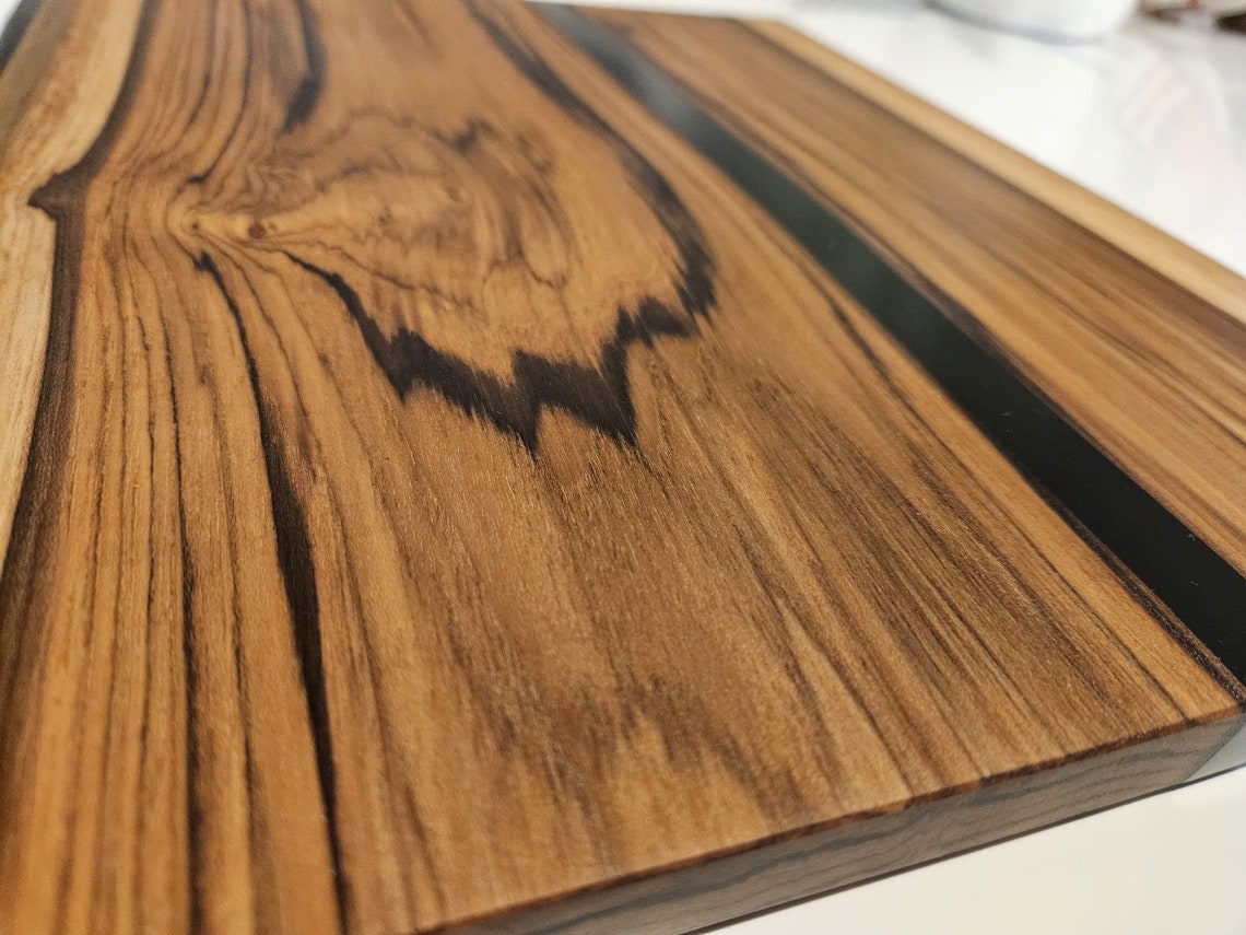 Teak & Epoxy Resin Chopping Board - Etsy UK
