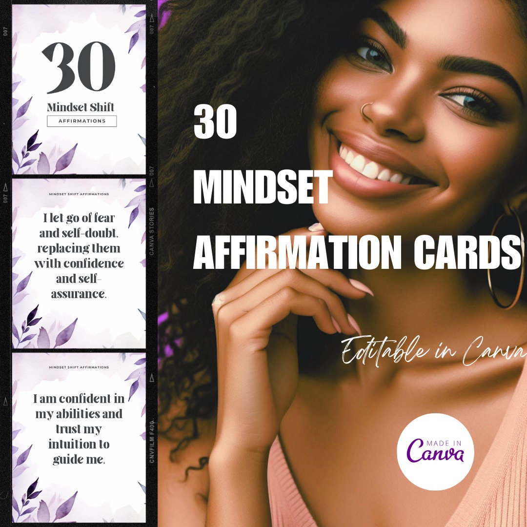 Affirmation Cards, for Self-esteem, Confidence, Self-love ...