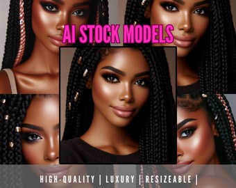 Beauty Stock Models for Websites, Ai-generated Stock Photos, Instant ...