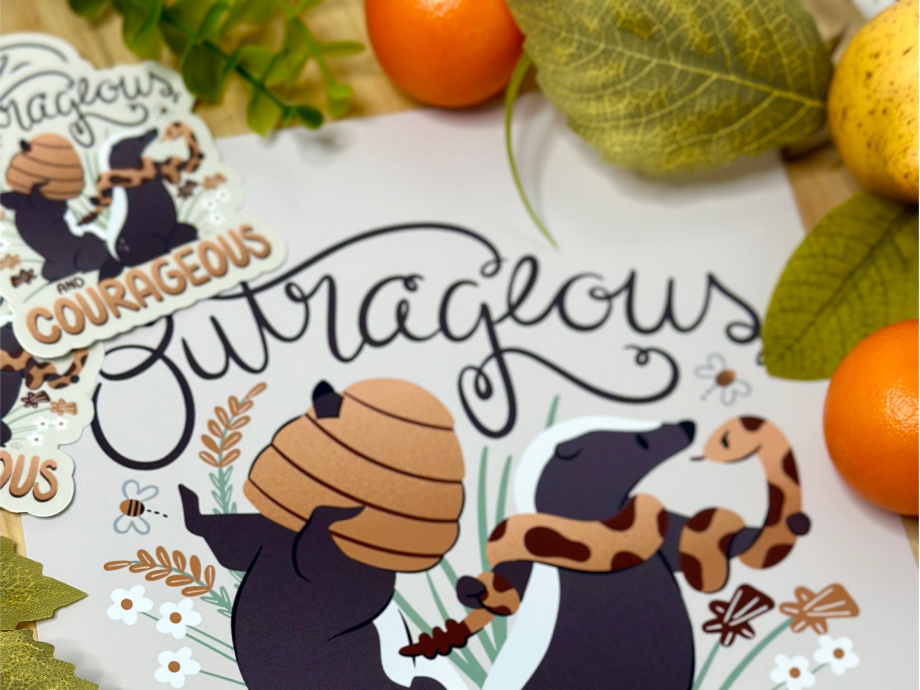 Honey Badger Sticker for Kids Sticker Honey Badger Theme Sticker ...