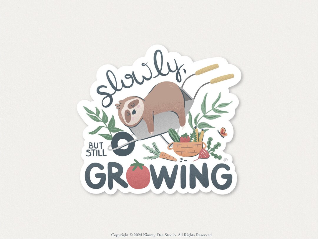 Sloth Sticker for Kids Sticker Sloth Theme Garden Sticker for Children ...