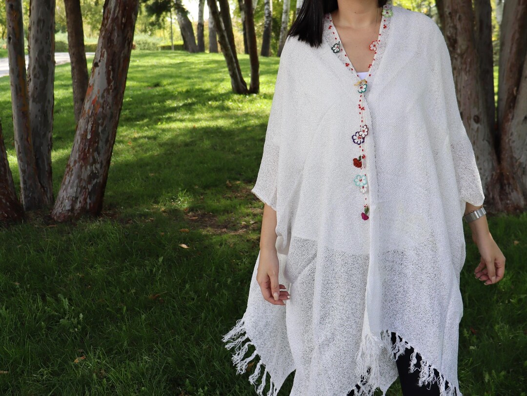 Boho Style Beach Dress, Pareo With Needle Lace Details, Handmade Lacy ...