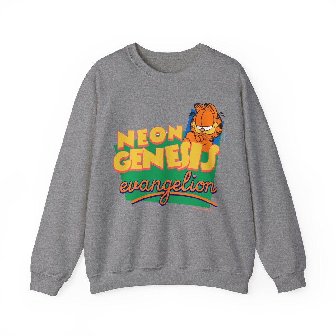 Neon Genesis Garfield Vintage Trending Unisex Heavy Blend™ Crewneck ...