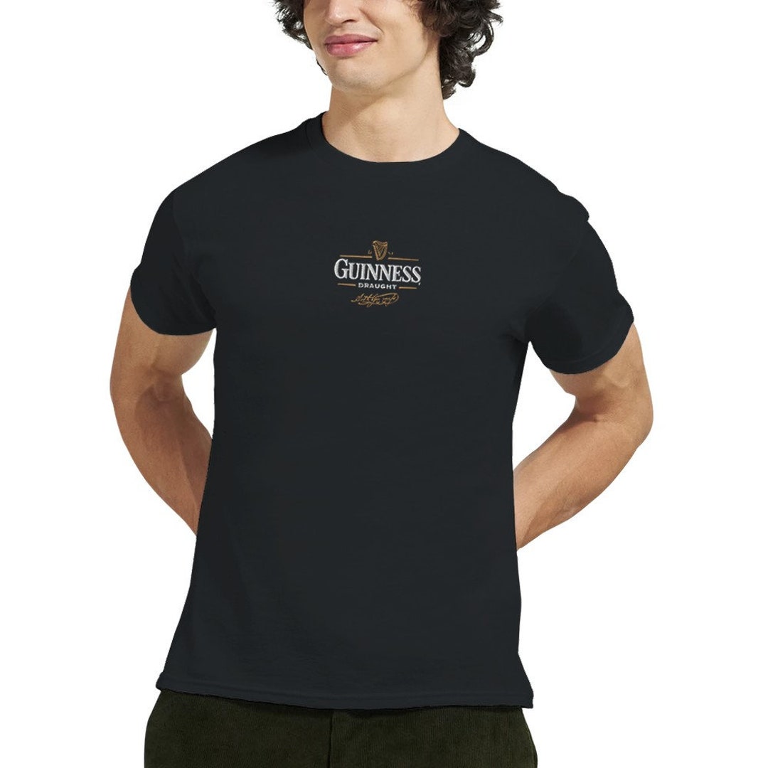Guinness Beer Embroidered Heavyweight Unisex Crewneck T-shirt - Etsy UK