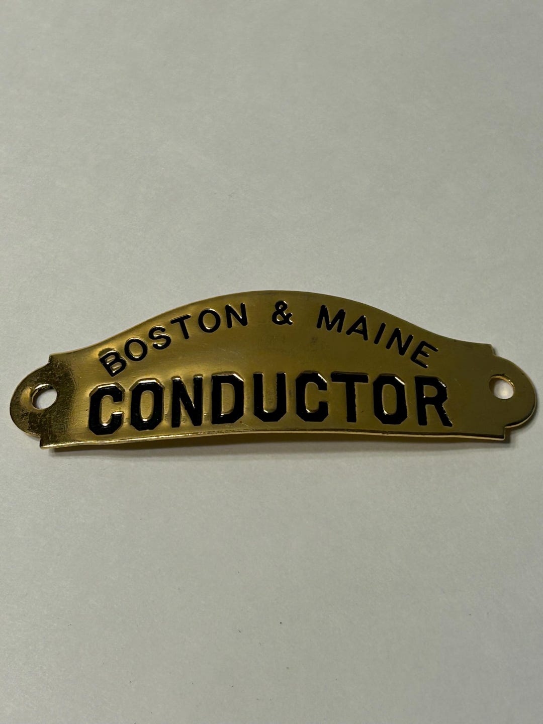 Boston & Maine Railroad Conductor Hat Badge - Etsy