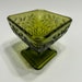 Avocado Glass Daisy Diamond Shaped Bowl, Candy Dish - Etsy