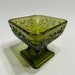 Avocado Glass Daisy Diamond Shaped Bowl, Candy Dish - Etsy