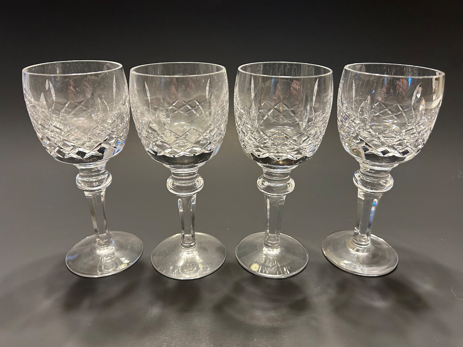 Set of Four Cut Crystal Cordial Glasses - Etsy