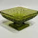 Avocado Glass Daisy Diamond Shaped Bowl, Candy Dish - Etsy