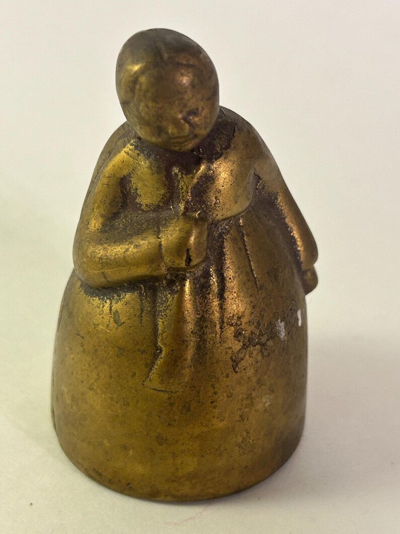 Antique Brass Bell Farm House Woman Lady Primitive - Etsy