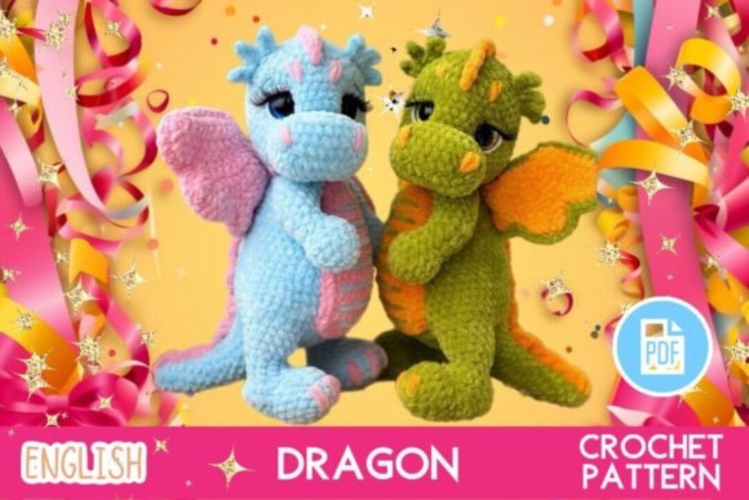 Amigurumi Mini Dragon Crochet Dragon Crochet Toys Crochet Animals - Etsy
