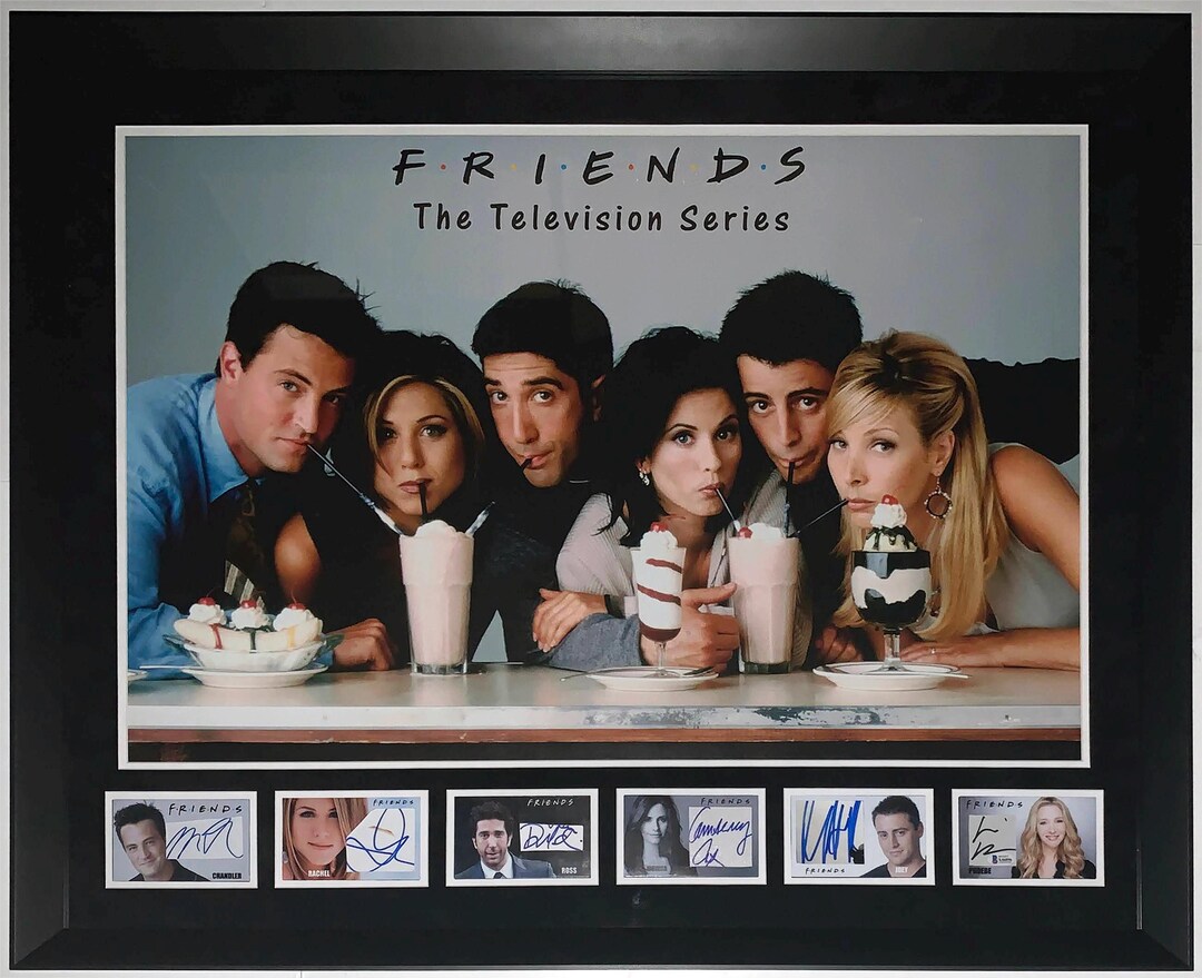 Friends Television Show Full Cast Signed 6x Photo Compilation JSA COA ...