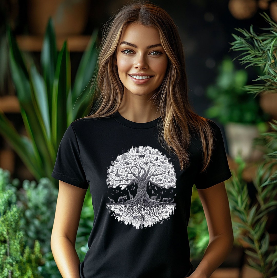 Zen Tree of Life Shirt, Zen Vibe for Inner Harmony, Grounding & Wisdom ...