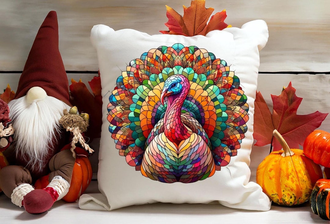 Mosaic Turkey Png, Disco Ball Thanksgiving Png, Thankful Coquette Png ...