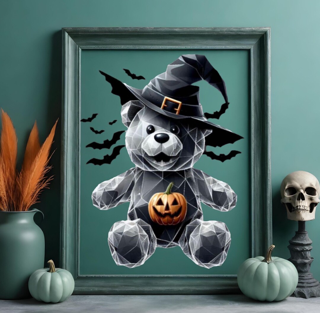 Spooky Teddy Bear Png, Spooky Teddies, Halloween Teddy Bear, Gothic ...