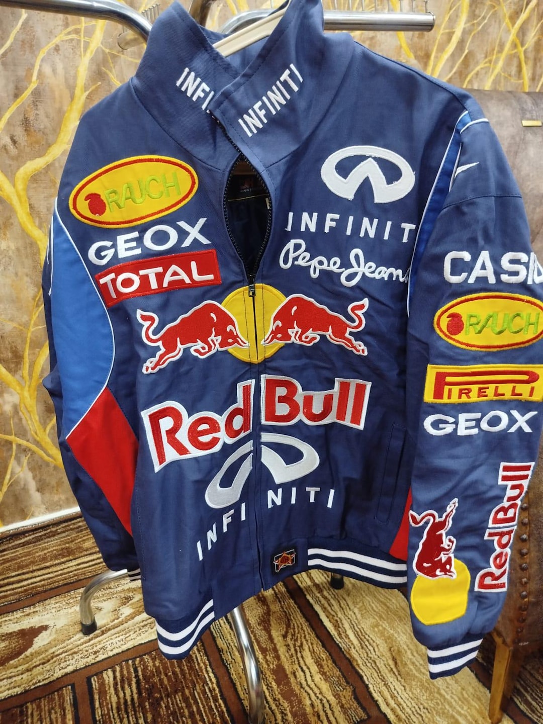 Formula 1 Redbull Vintage Style Racing Jacket Unisex Streetwear ...