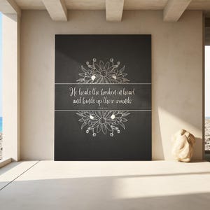 Bible Verse Chalk Art, Christian Scripture Digital Decor, Chalkboard ...