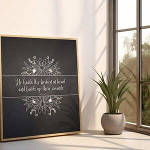 Bible Verse Chalk Art, Christian Scripture Digital Decor, Chalkboard ...