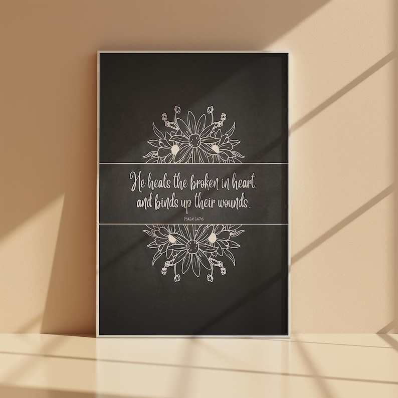 Bible Verse Chalk Art, Christian Scripture Digital Decor, Chalkboard ...