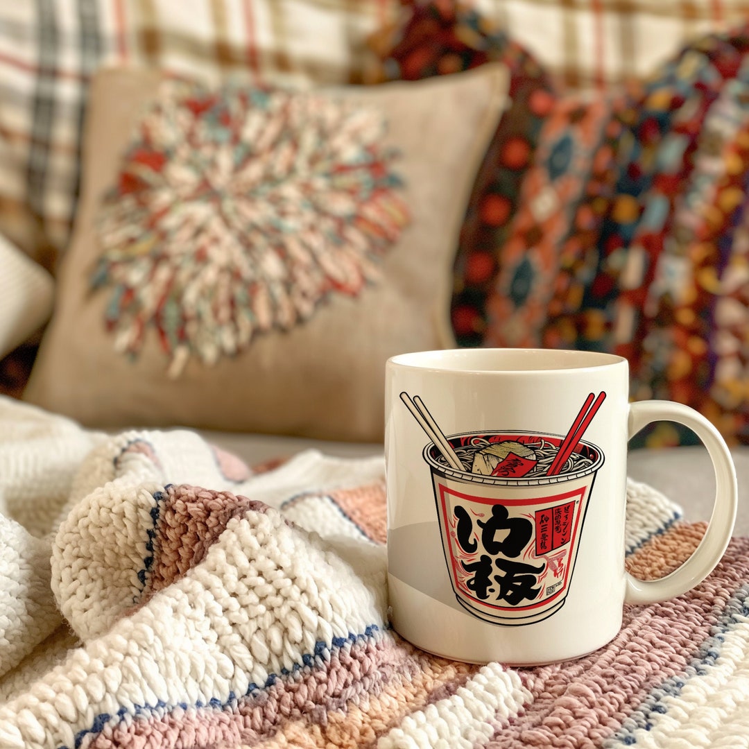 Ramen Noodle Coffee Mug, Cottagecore Ramen Mug, Ramen Lover Gift ...