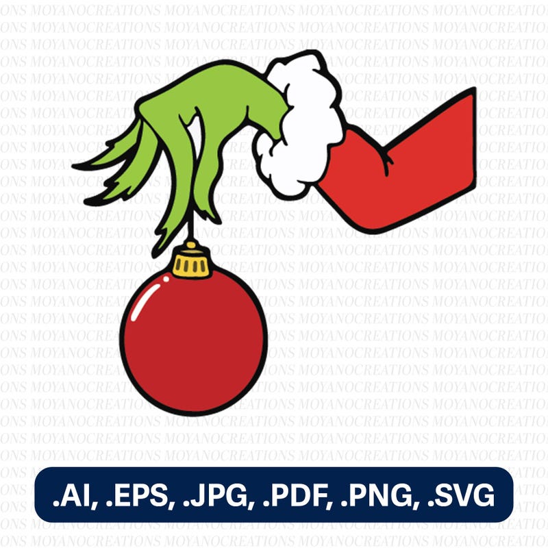 Mano grinch - Etsy México