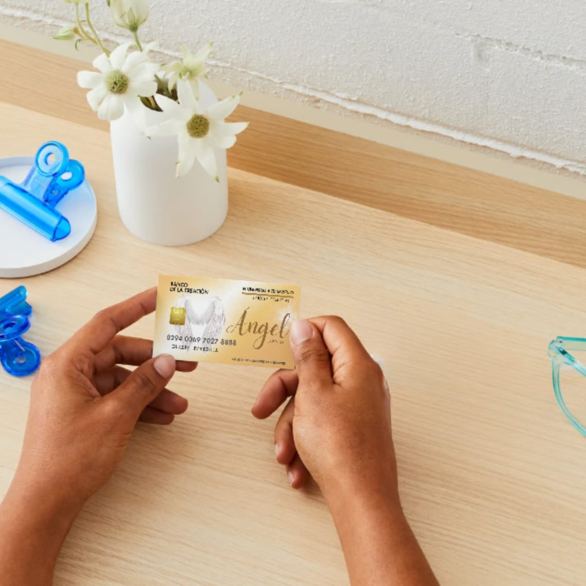 Tarjeta Angel Express- Plantilla Personalizable - Tarjeta Celestial ...