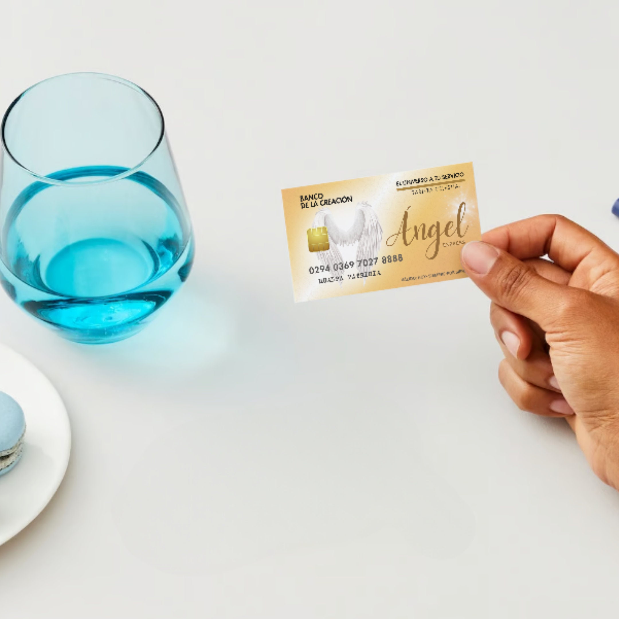 Tarjeta Angel Express- Plantilla Personalizable - Tarjeta Celestial ...